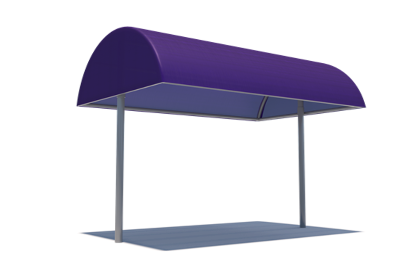 Two Post Linksfield Commerical Shade Structure