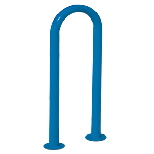 Streetside 3-Bike/1-Loop Bike Rack, Powder Coated, Surface Mount