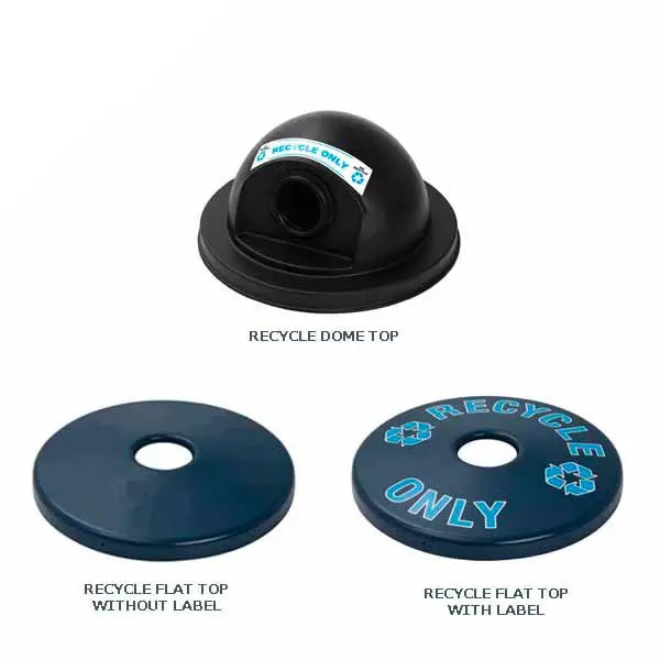 Outdoor Trash Receptacle Lid – 22 or 32 Gallon Receptacle Lid – Recycle ...