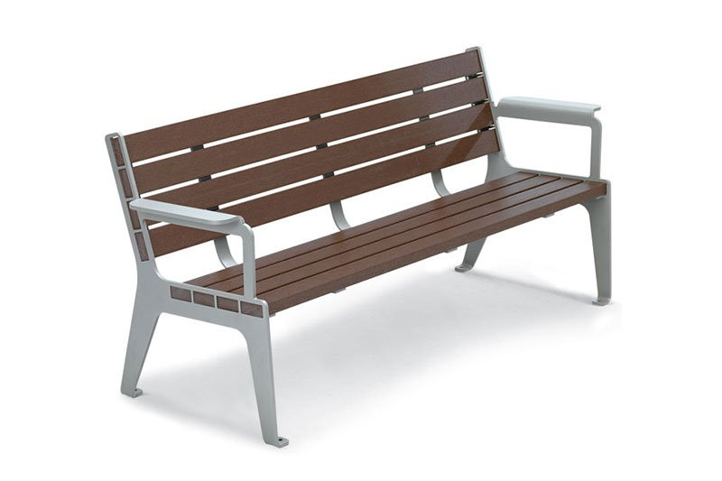 Coronado Recycled Plastic 6' Contour Bench