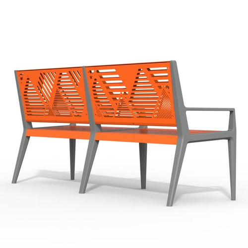 Tandem 6' Contour Bench w/Center Armrest, Mountain Range