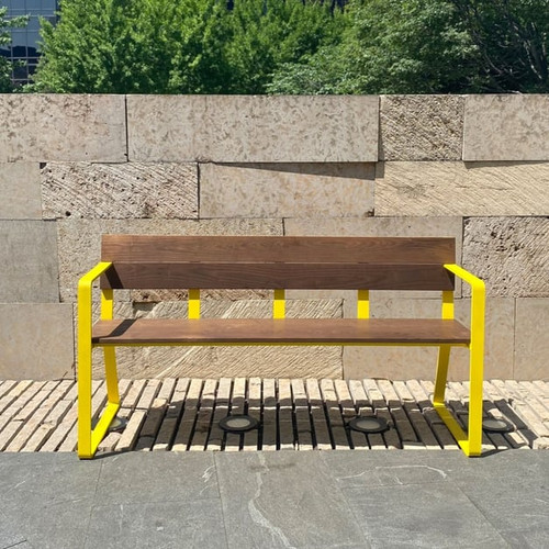Vibe 5 1/2' Thermory Contour Bench with Armrests