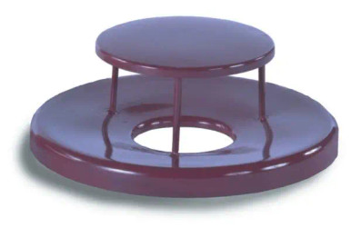 Outdoor Trash Receptacle Lids, 22 or 32 Gallon, Flat Top with Bonnet