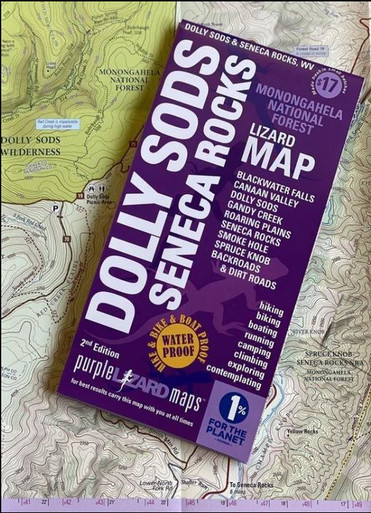 Purple Lizard Dolly Sods / Seneca Rocks Map - High Mountain Sports