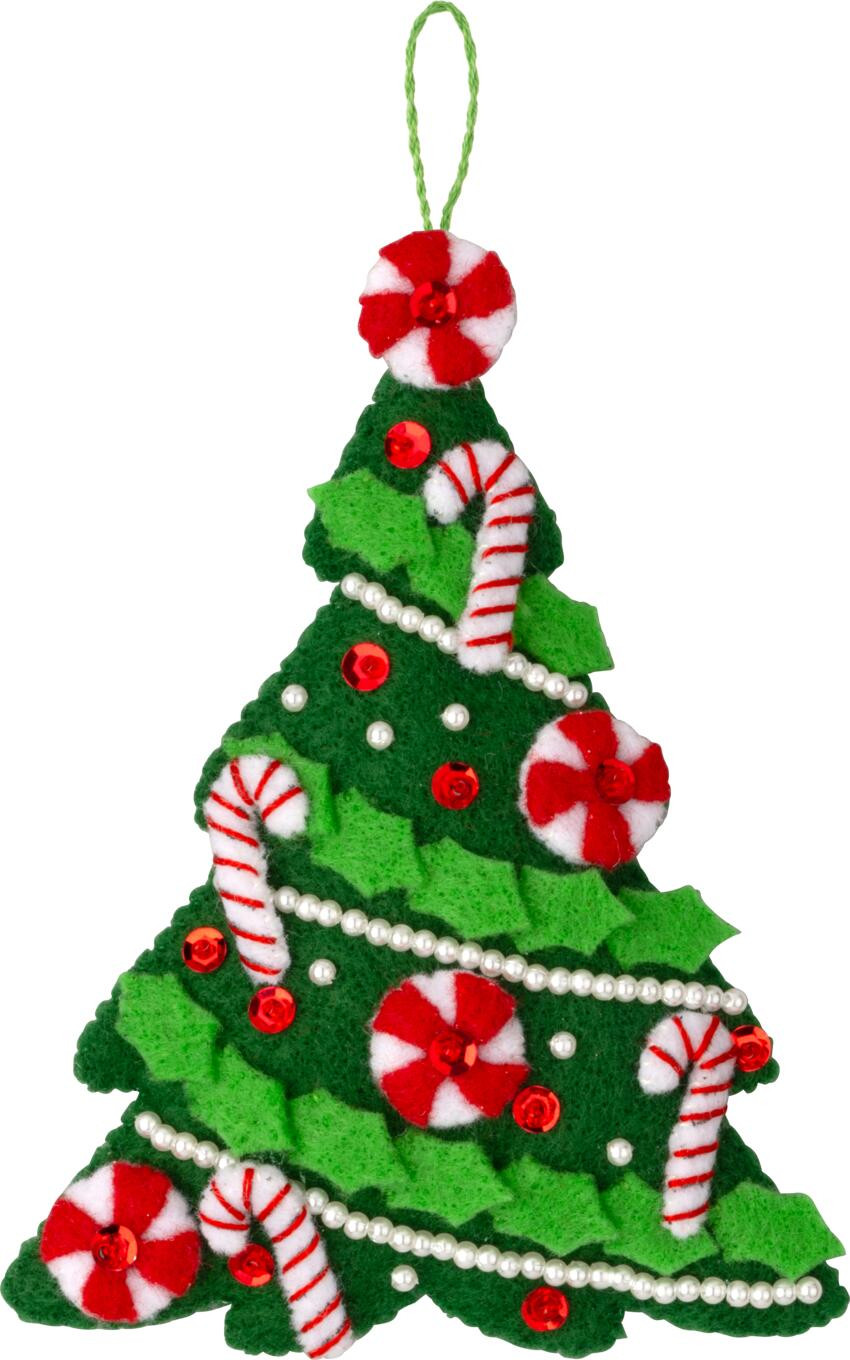 Festival of Trees Felt Ornament kit from Bucilla, set of 6