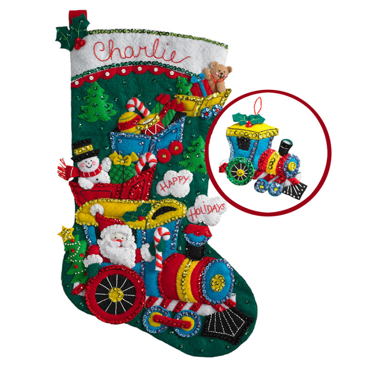 Choo Choo Bucilla Christmas Stocking Kit