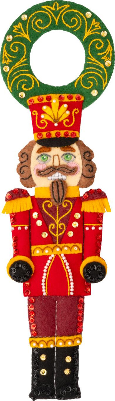 Nutcracker Duo set of 2 Felt Door Hanger Kit from Bucilla