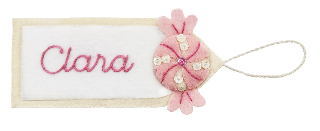 MerryStockings Personalized Name Tag Kit | Candy – Satin or Outline ...