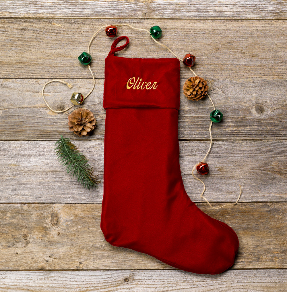 Velvet Christmas Stockings Personalized