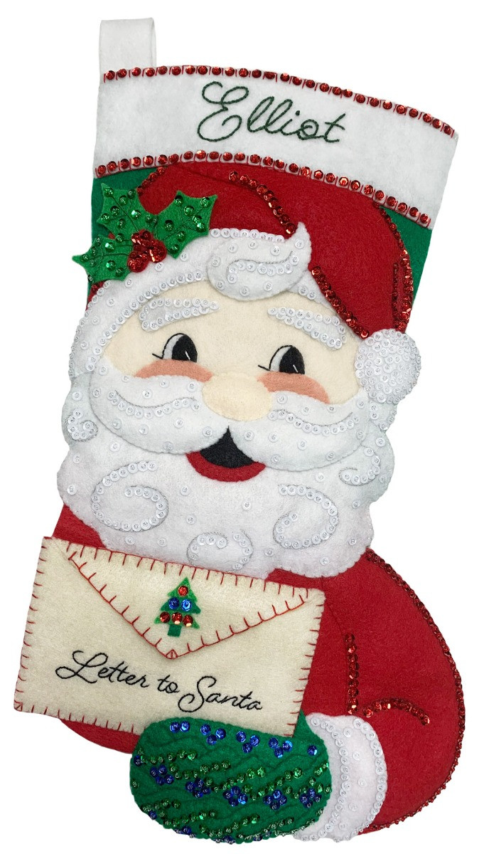 Letter to Santa Felt Christmas Stocking Kit from MerryStockings