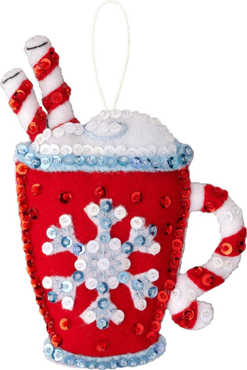 Cozy Christmas Bucilla Felt Ornament Kit (Set of 6)