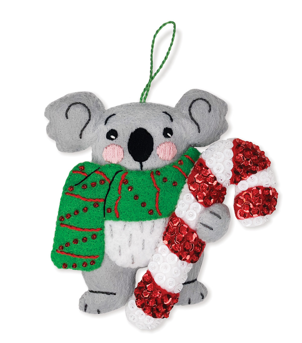 Dressed up Gingerbread Felt Ornament kit from Bucilla, set of 6