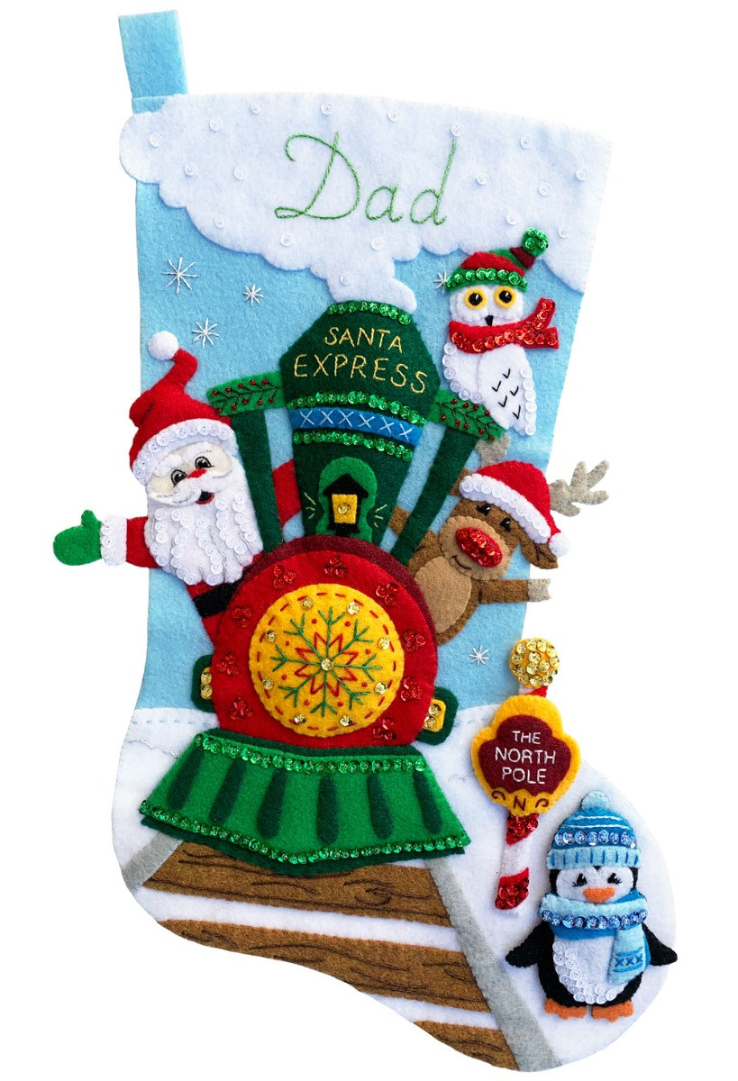 Santa Express Felt Stocking Kit