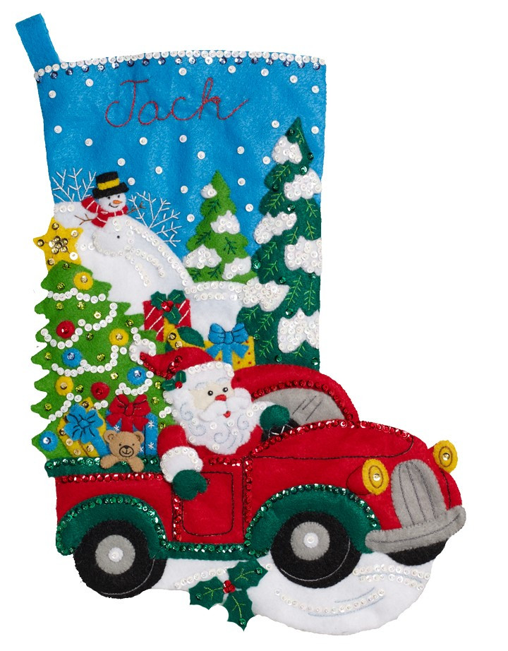 Christmas Drive Bucilla Christmas Stocking Kit