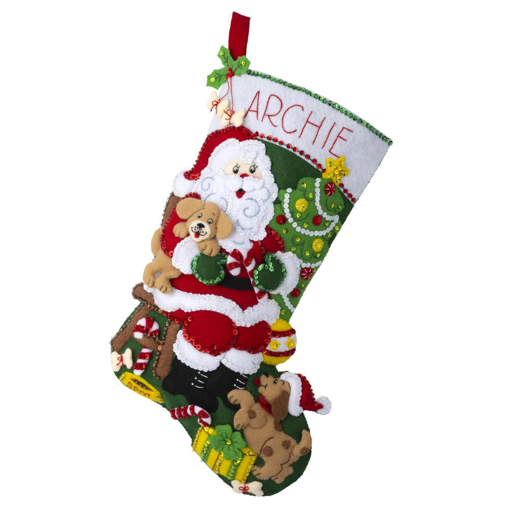 Bucilla Felt Christmas Stocking Kits, DIY Christmas crafts ...
