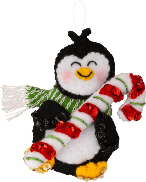Winter Land Penguins Felt Ornament kit from Bucilla, set of 6