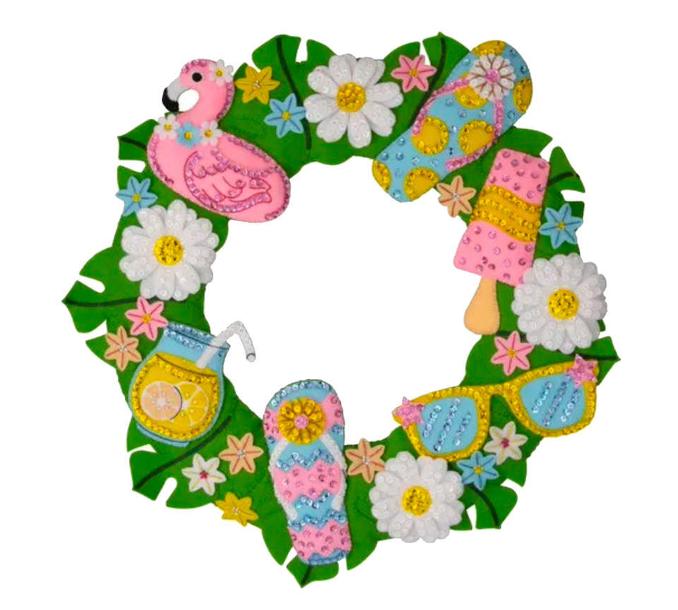 Summer Felt Wreath Kit from Bucilla Summer Felt Wreath Kit from Bucilla
