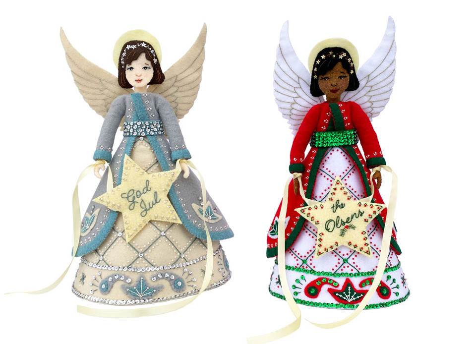 Star Angel Tree Topper Felt Kit from MerryStockings