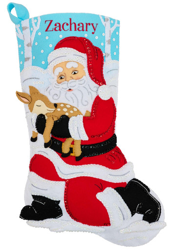 First Noel Bucilla Felt Christmas Stocking Kit available at MerryStockings