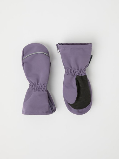 Easy Zip Fleece Lined Shell Mittens (2-4yrs)-30522