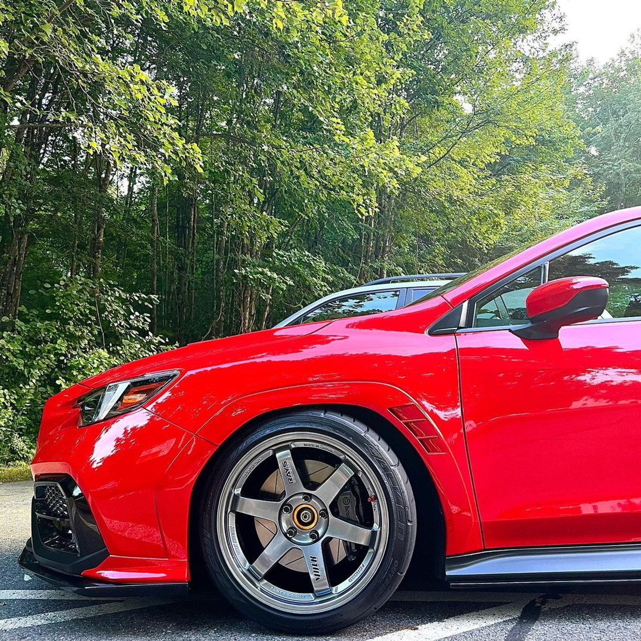 SUBARU WRX VAB・D型以降[Front Brembo 6POT仕様]用 スラッシュ製ドレスアップローターカバー1台分(Front/Rear)SET RED/BLUE/GOLD選択 スバル用