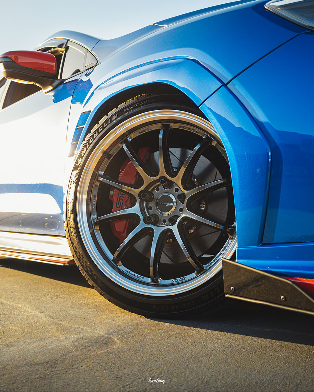 22+ WRX w/ OEM STI 6P caliper 2-piece floating brake rotors (front)