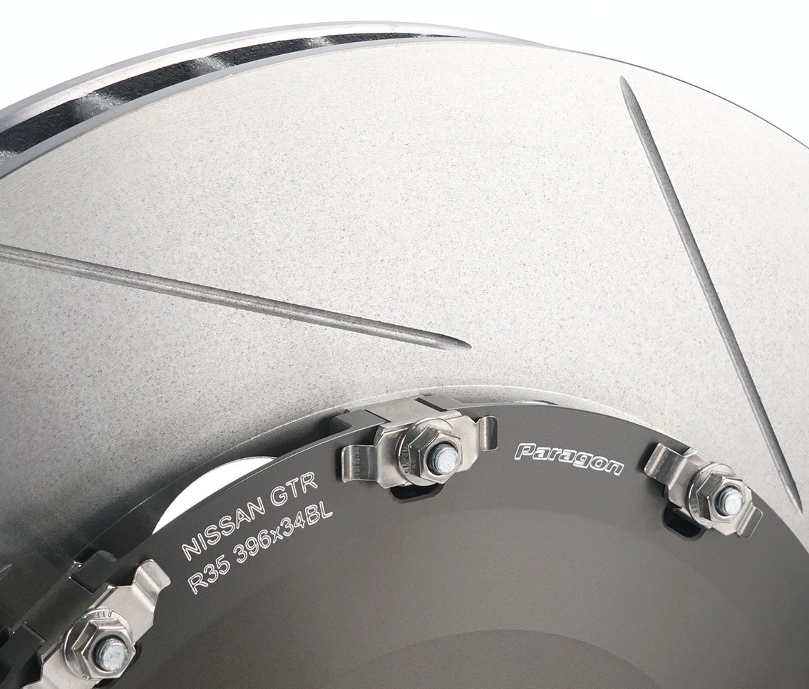 GT-R R35 396mm Larger 2-pc Front Rotors | Paragon Performance