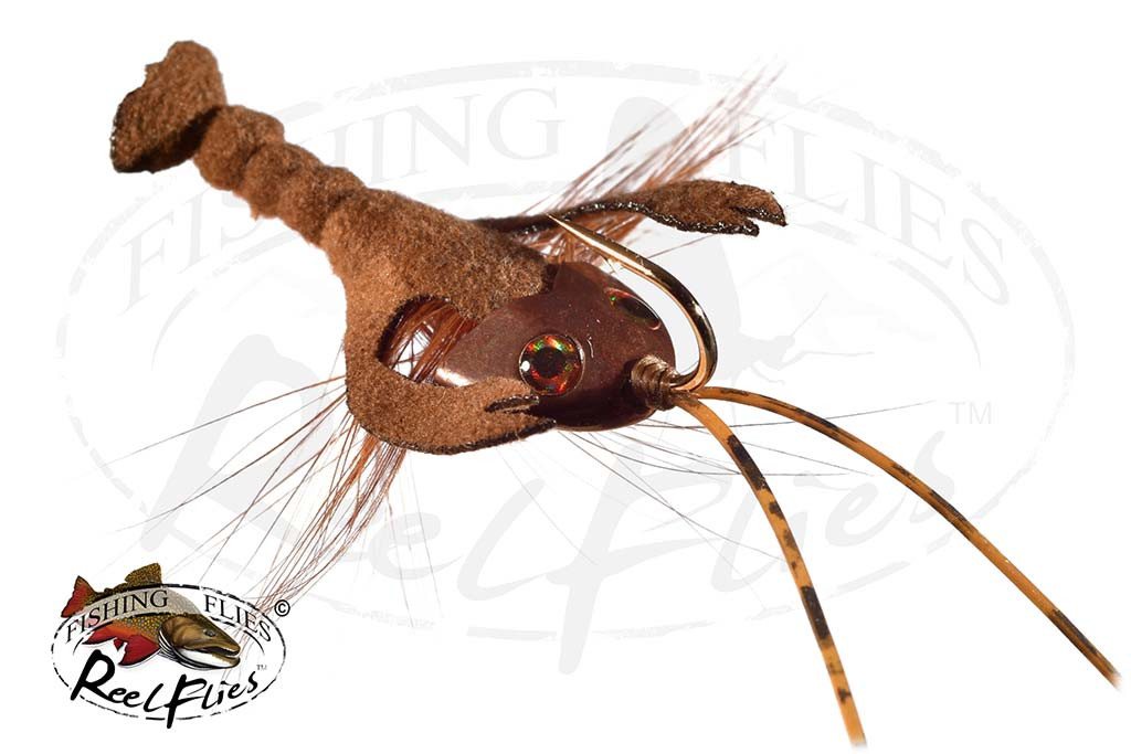 Reel Bonehead Crayfish Olive Fishing Fly from | ReelFlies
