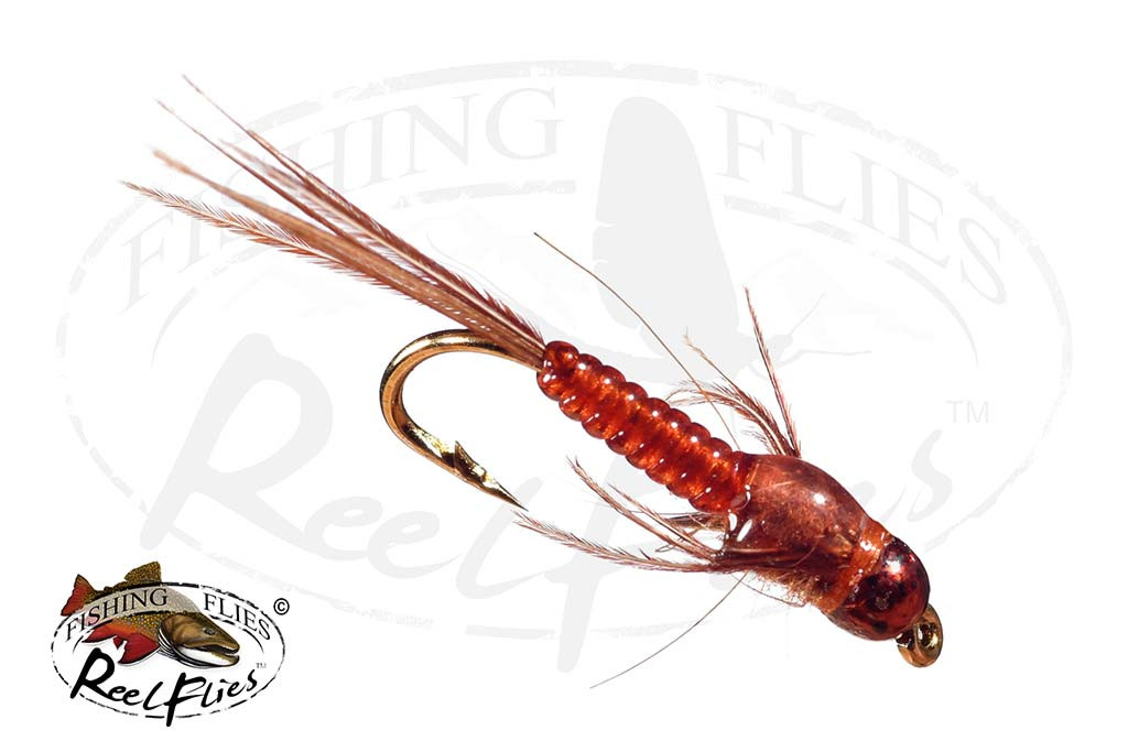 Brown Goddess Bead Head Trout Fly Nymph | ReeFlies