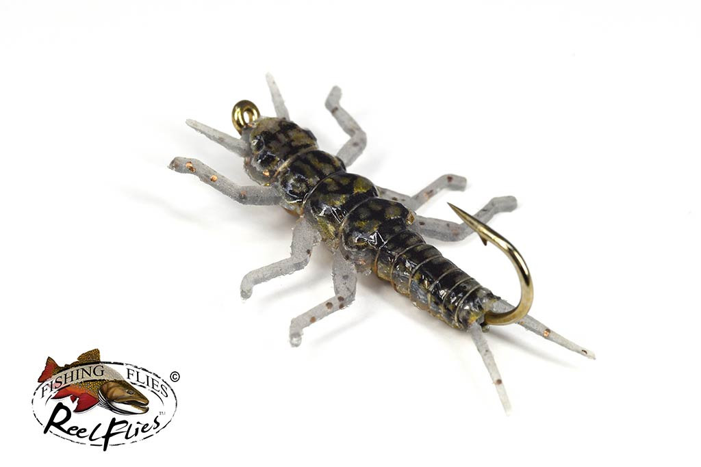 Realistic Golden Stonefly Dry Fly | ReelFlies