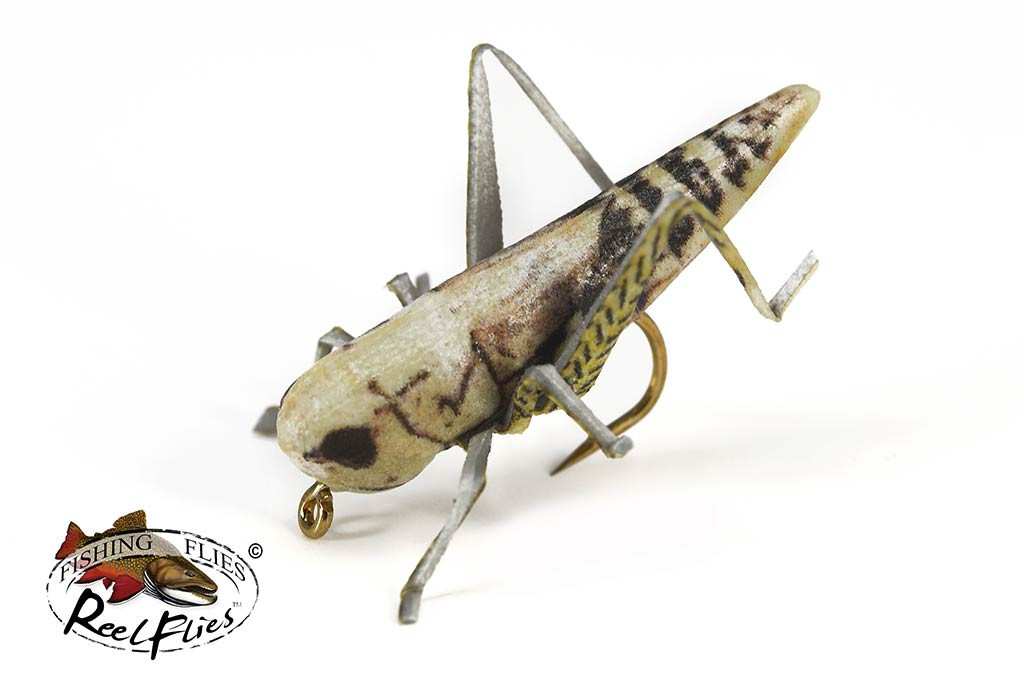 Realistic Flying Hopper Yellow | ReelFlies