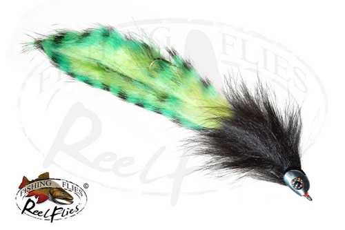 Jacks Articulated Double Bunny White Streamer Fly | ReelFlies
