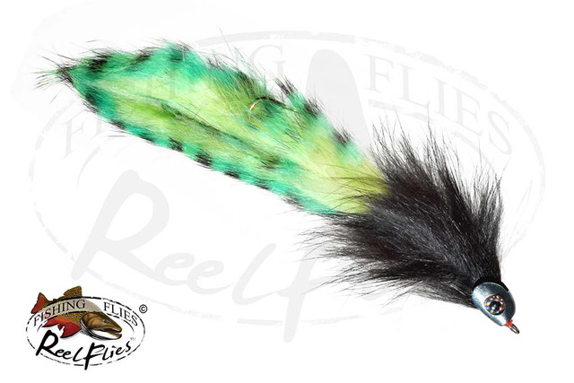 Jacks Articulated Double Bunny White Streamer Fly | ReelFlies
