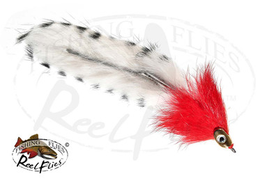 Jacks Articulated Double Bunny White Streamer Fly | ReelFlies