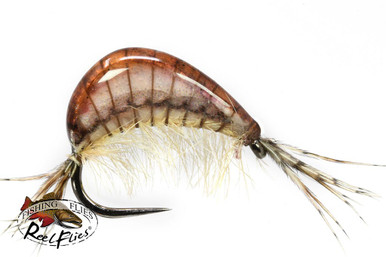 Realistic Gammarus Flies in tan from ReelFlies