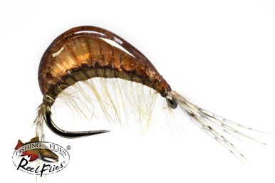 Realistic Gammarus Flies in brown colour from ReelFlies