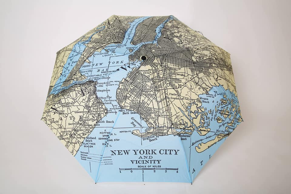 NYC Vintage Map Umbrella - Magpie