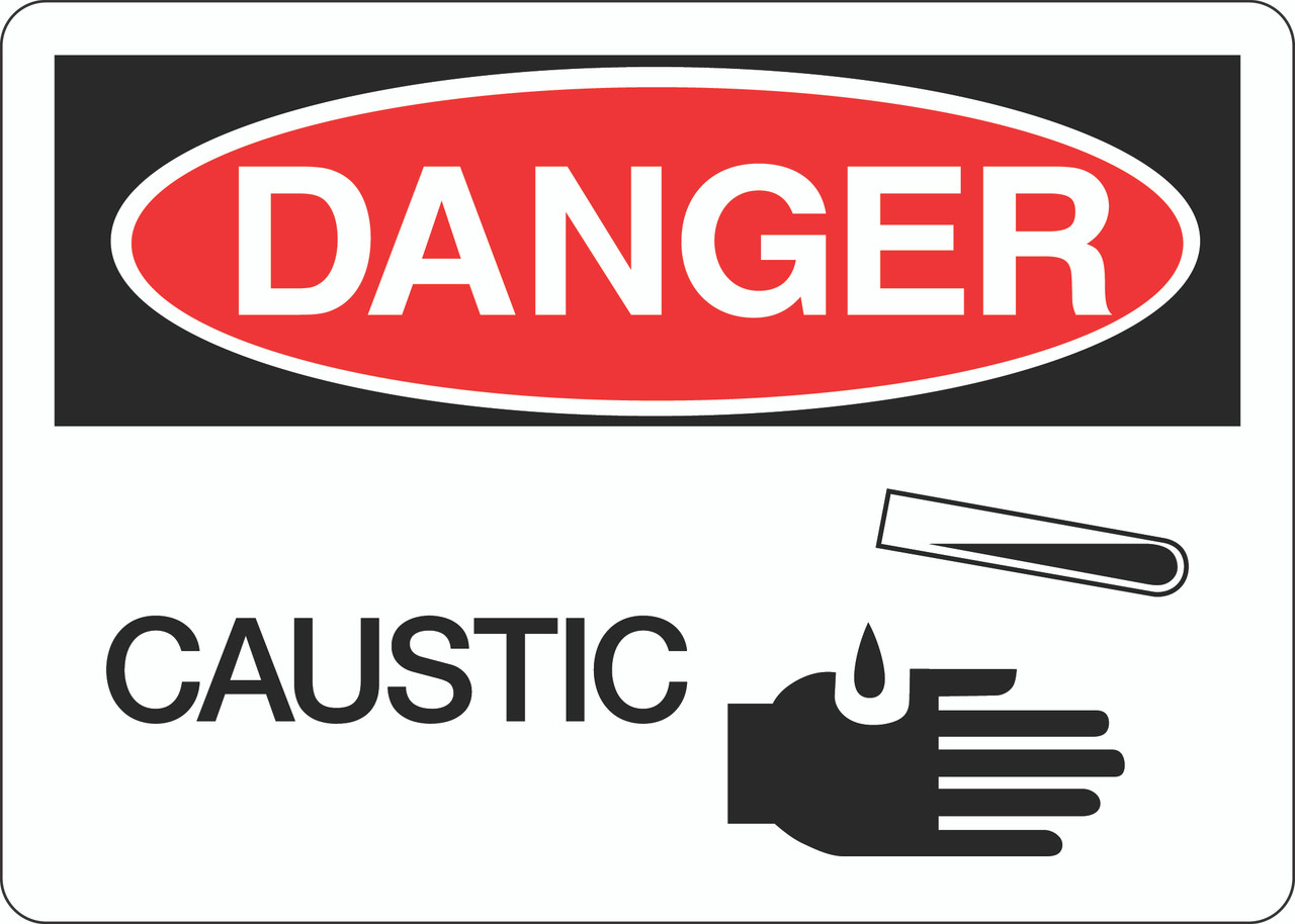 Danger Sign - Caustic V2 - 5S Supplies LLC