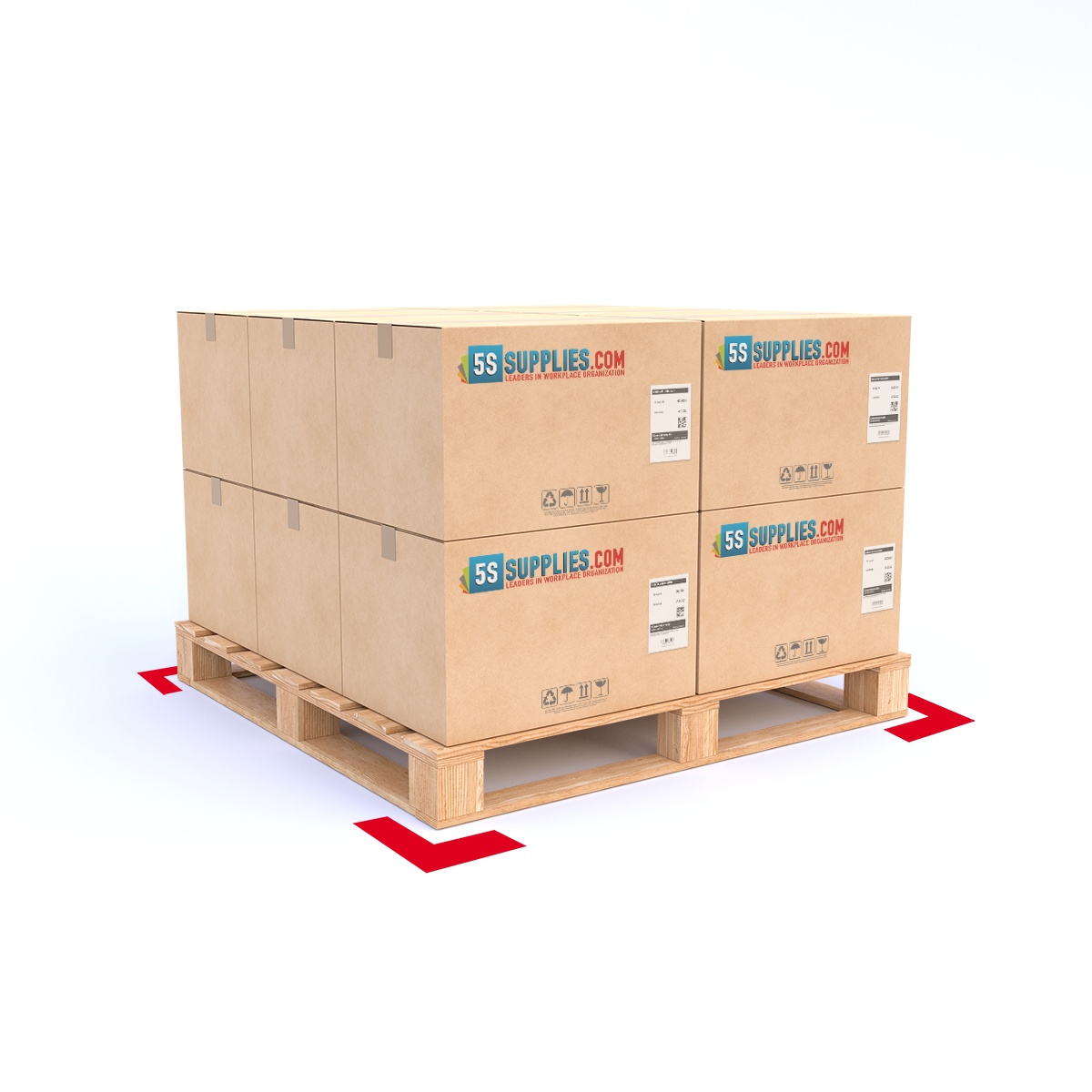 VinylStripe™ 5S Corner Markers Square (25 Pack) - Same Day Shipping