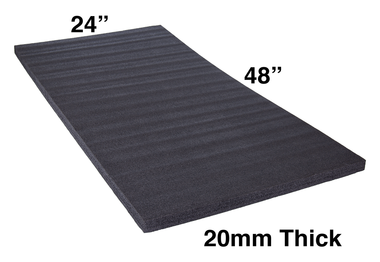 ECONO FOAM Black 24" x 48" Layered Foam for Kaizen Projects