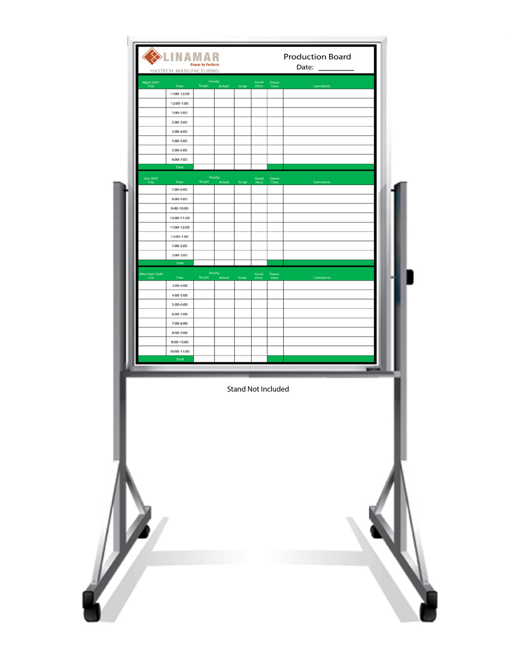 Hourly Production Tracking Board | Track Hourly Production with Ease