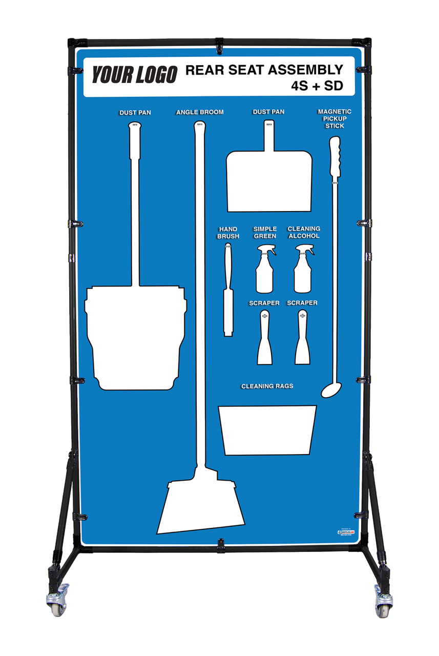 Custom Printed 5S Cleaning Station Shadow Boards | 5S Supplies