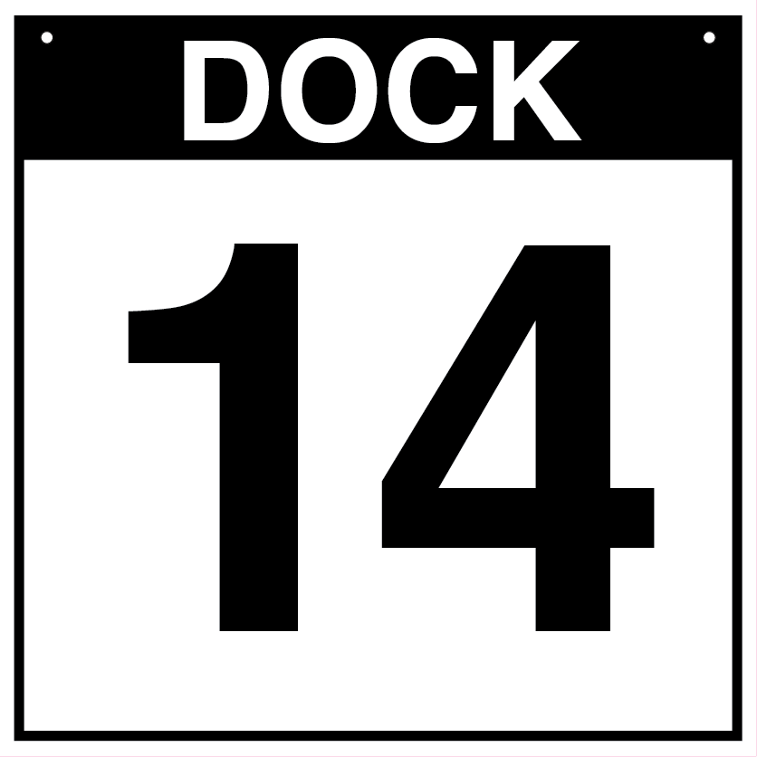Loading Dock Sign - Dock 14 - 5S Supplies LLC