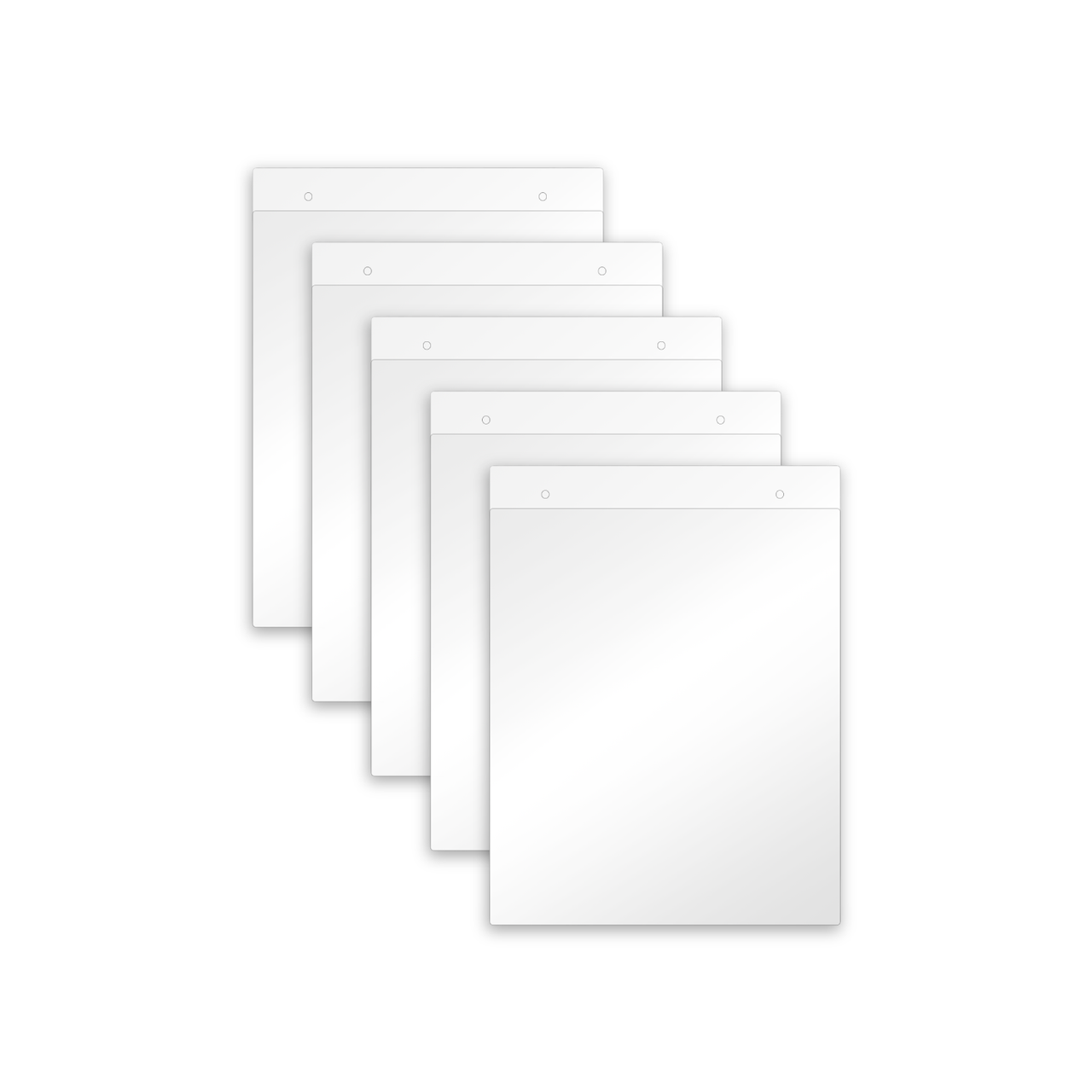 Acrylic Document Holders - Portrait (5-Pack) - 5S Supplies LLC