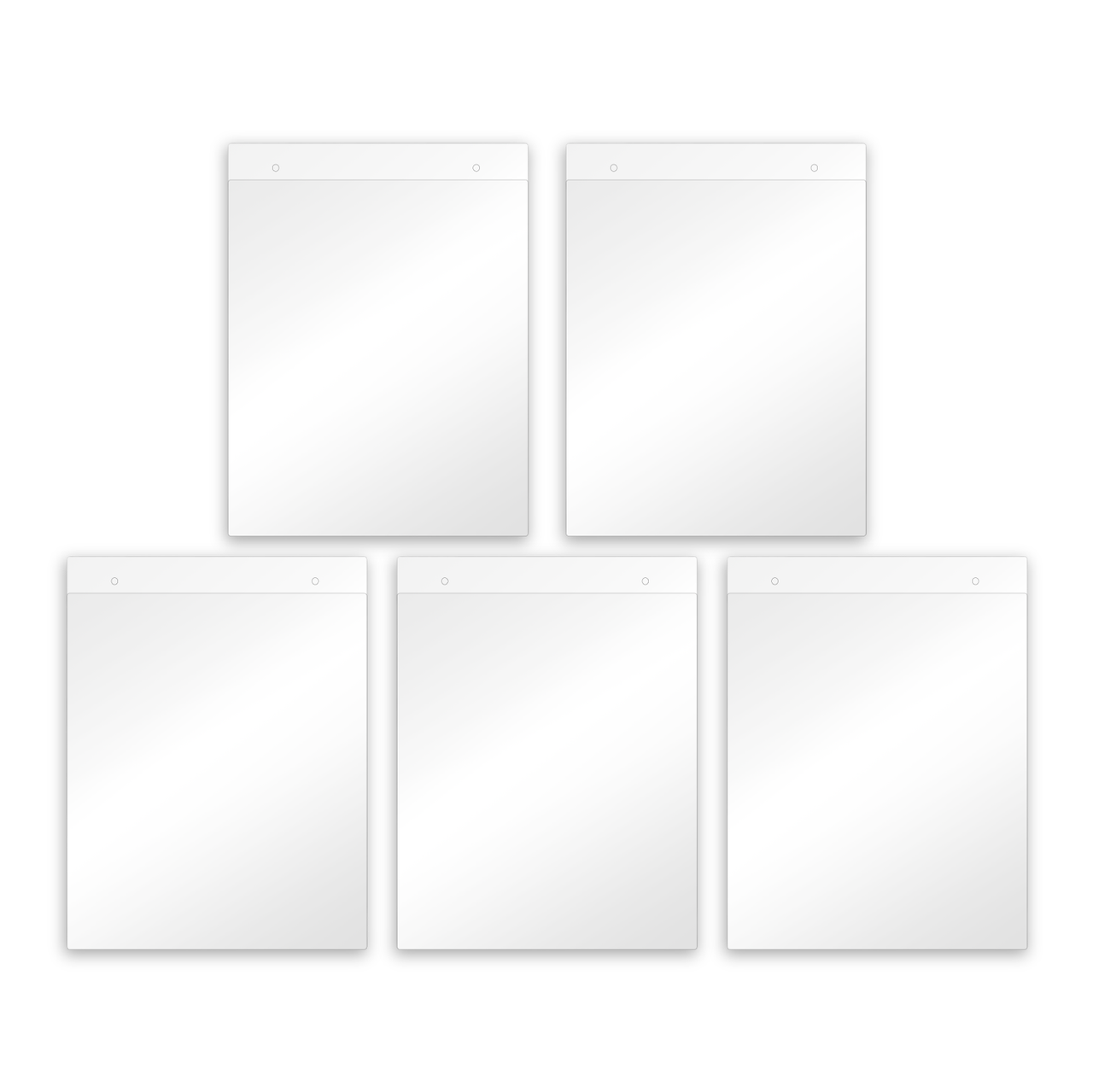 Acrylic Document Holders - Portrait (5-Pack) - 5S Supplies LLC