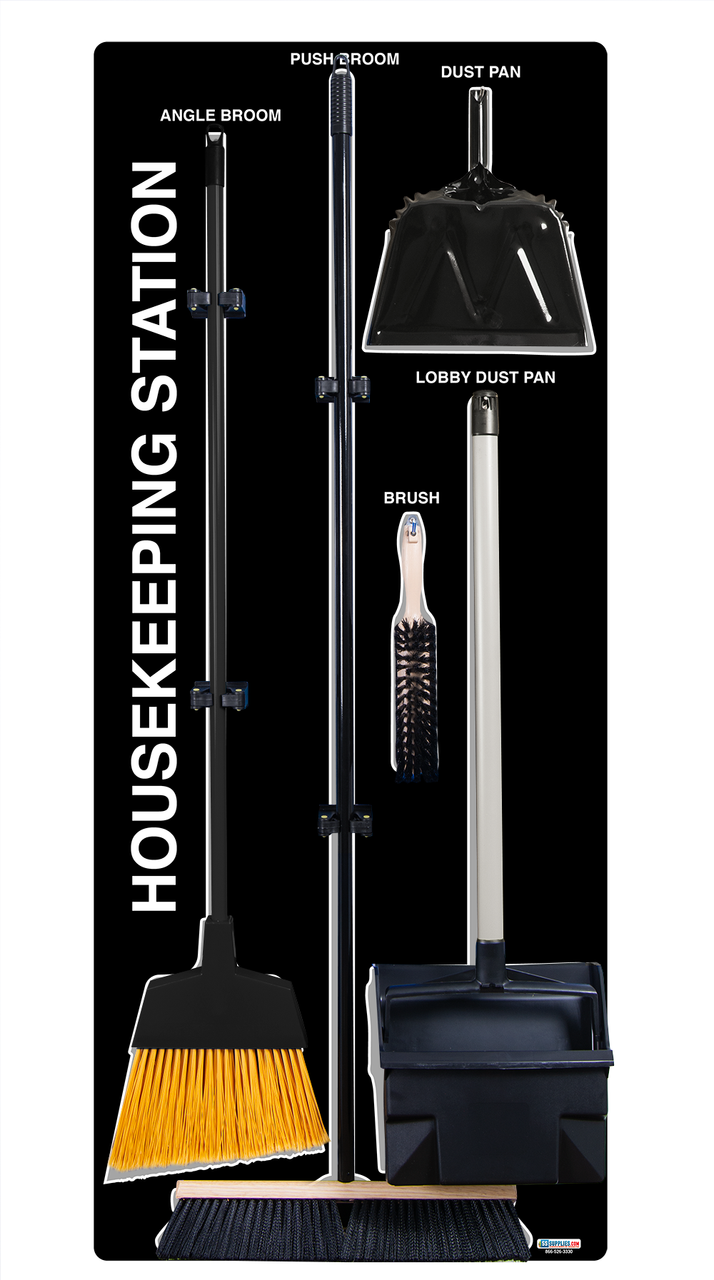 5S Shadow Board Housekeeping Cleaning Station - Free Shipping