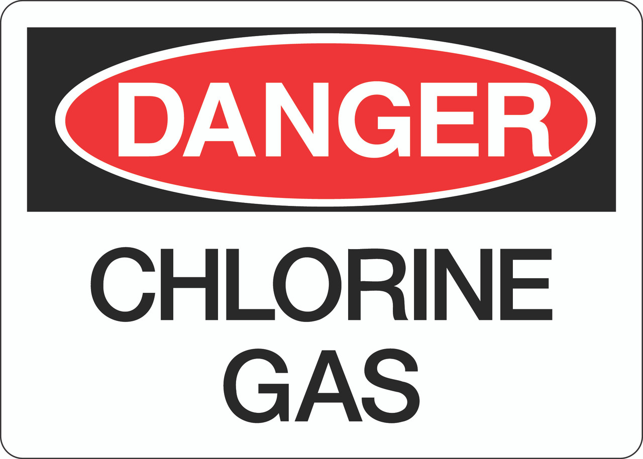 Danger Sign - Chlorine Gas - 5S Supplies LLC