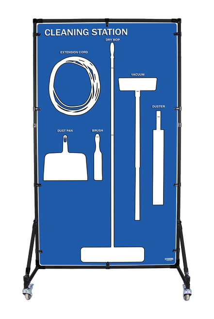 Custom Printed 5S Cleaning Station Shadow Boards | 5S Supplies