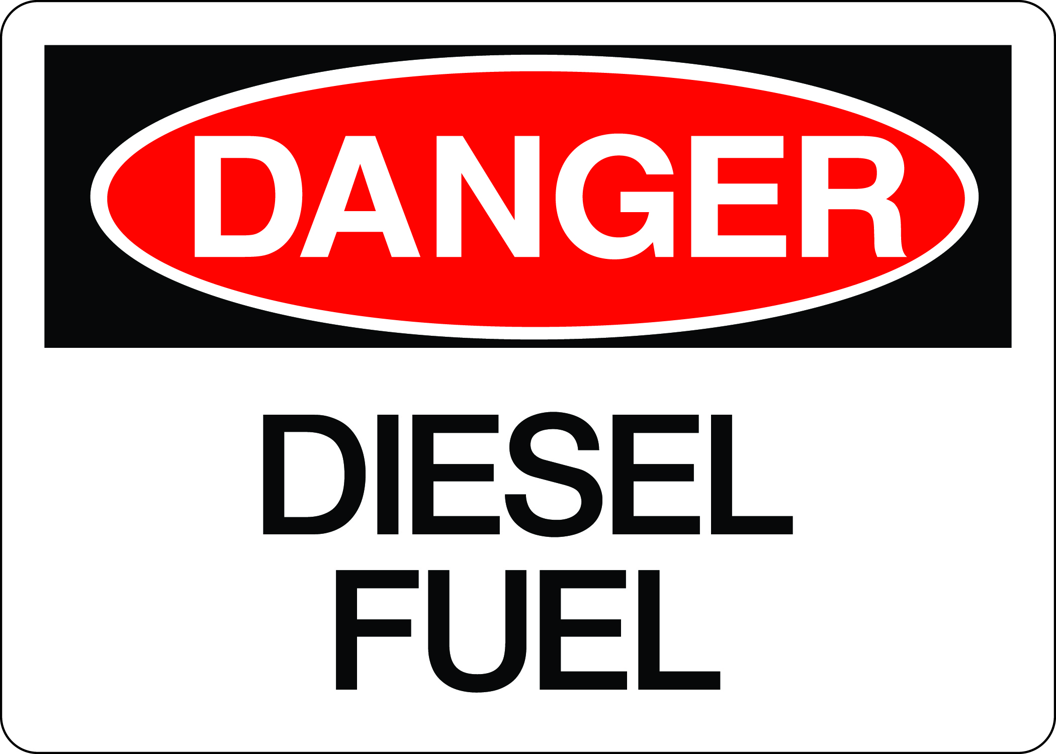 Danger Sign - Diesel Fuel - 5S Supplies LLC