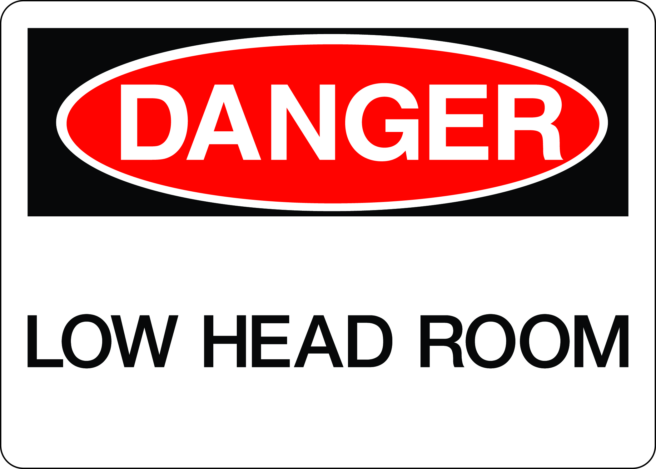 Danger Sign - Low Head Room - 5S Supplies LLC